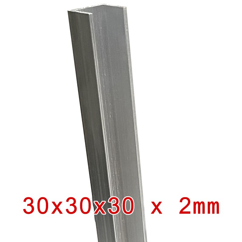 Alu U-Profil 30x30x30 x2mm, Länge 6m