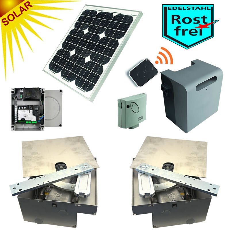 Solar-Set NICE Unterflurantrieb BFAB 24V bis 5,0m Flügelb